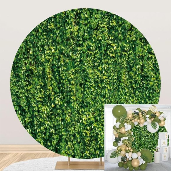 Dashan | Party Supplies | Dashan 6 X 6 Round Greenery Backdrop For ...